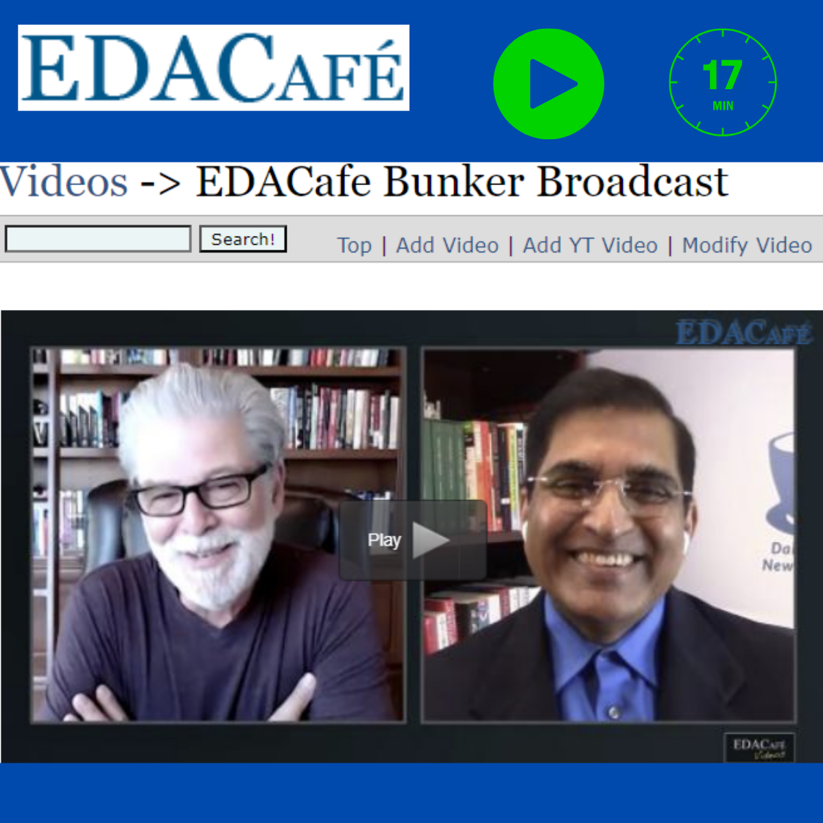 EDACafe Bunker Broadcast - Steve Sandler Discusses Testing 2000 Amp ...