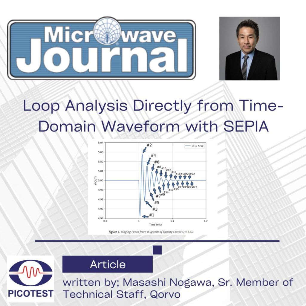 Loop Analysis Directly from Time-Domain Waveform with SEPIA - Picotest